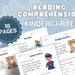 Reading Comprehension Worksheet Bundle Educational Printable 2nd Grade ...