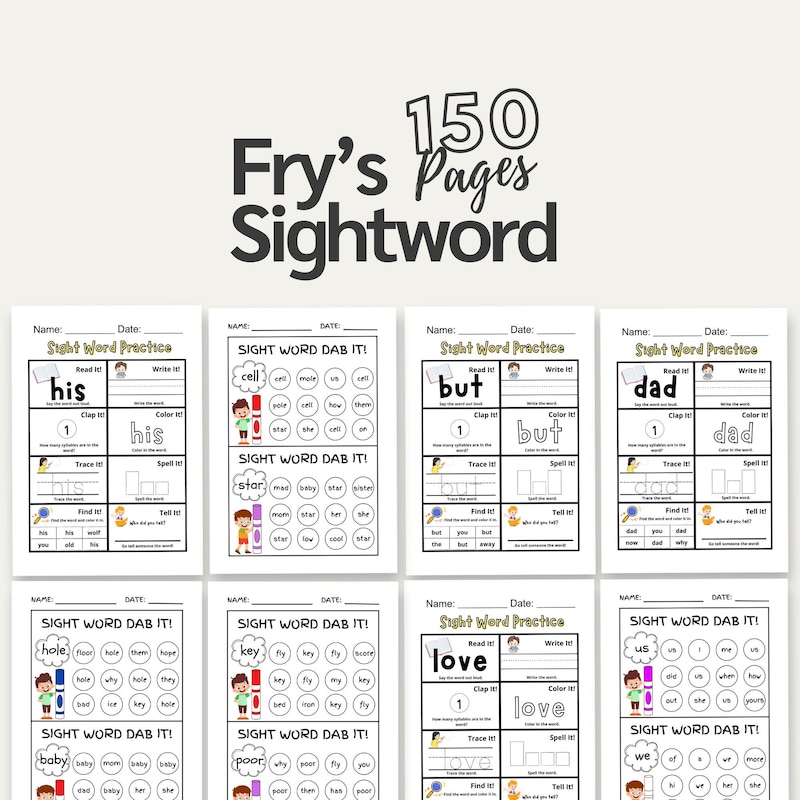 Sight Word - Etsy