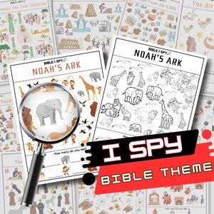 Bible I Spy Kid Bible School Kid Bible Story Printable New Testament I ...