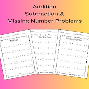 Mathematics First Grade Addition Subtraction Worksheet 1st Grade ...