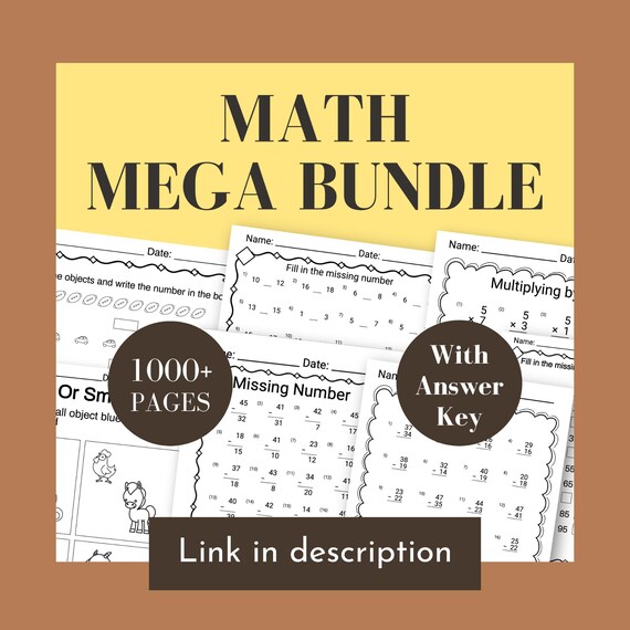 Hojas De Trabajo De Matemáticas Para Pre Educación Descarga