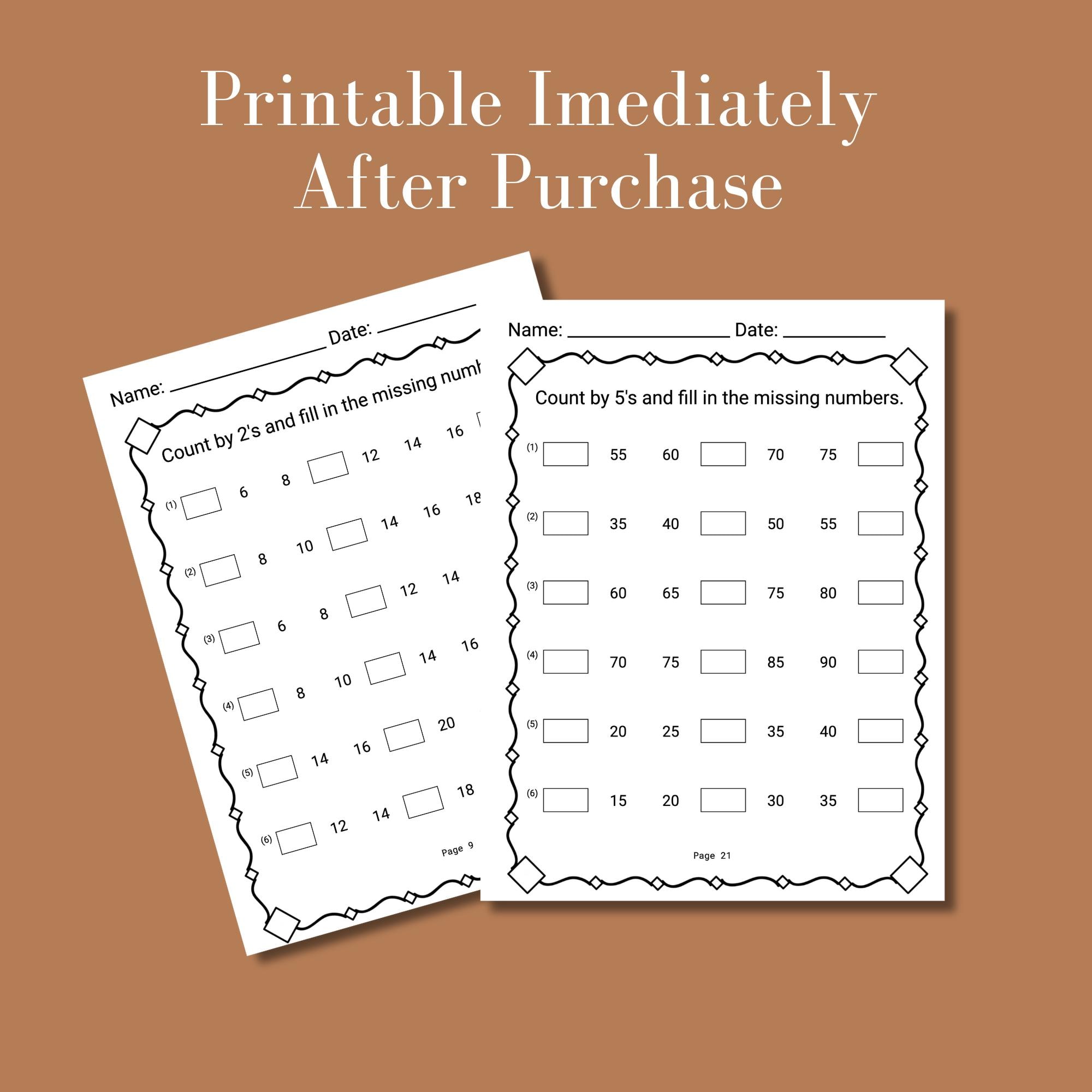 Skip Counting Worksheet Grade 1 Skip Counting 2 Printable Counting by 2 ...