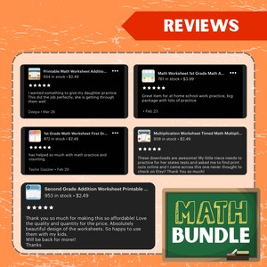 Printable Math Worksheet Bundle Math Activity Book Kid Multiplication ...