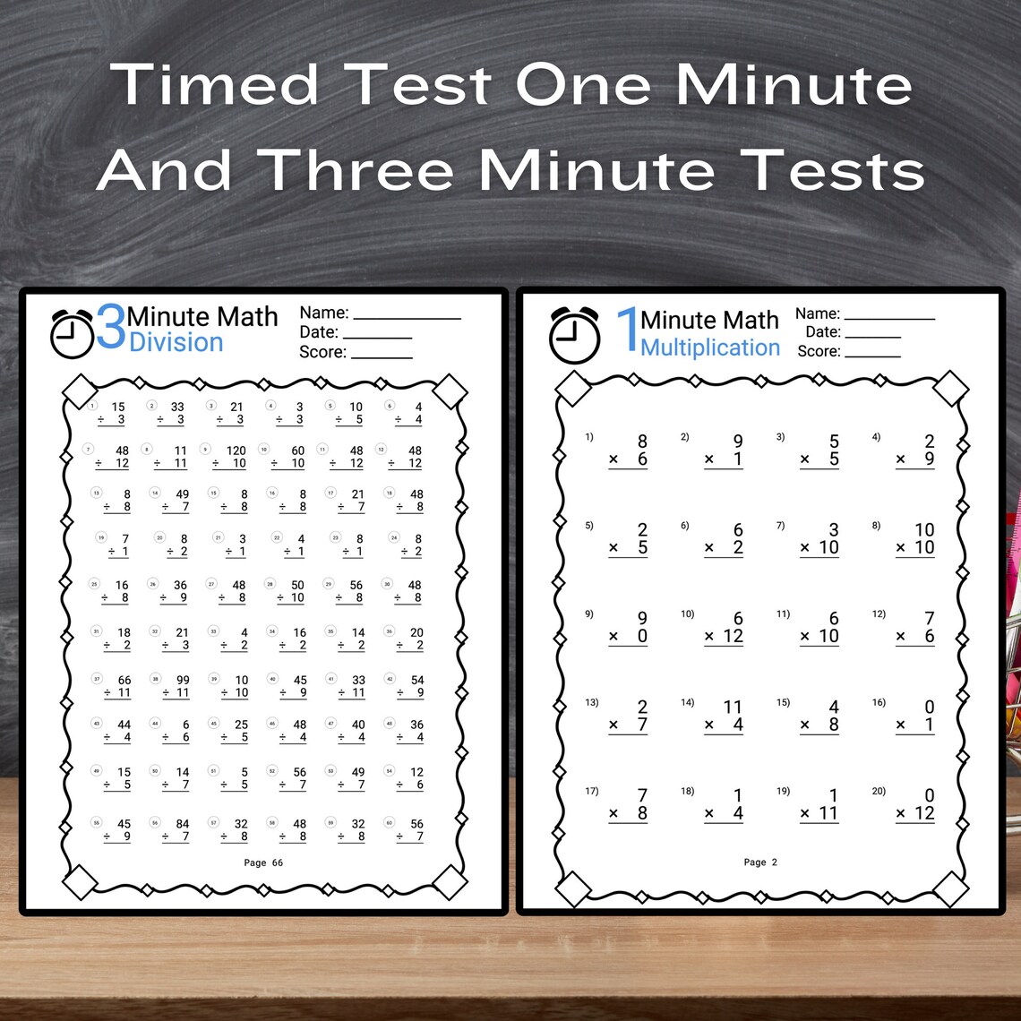 Multiplication Division Worksheet Math Drill Sheet Printable Division ...