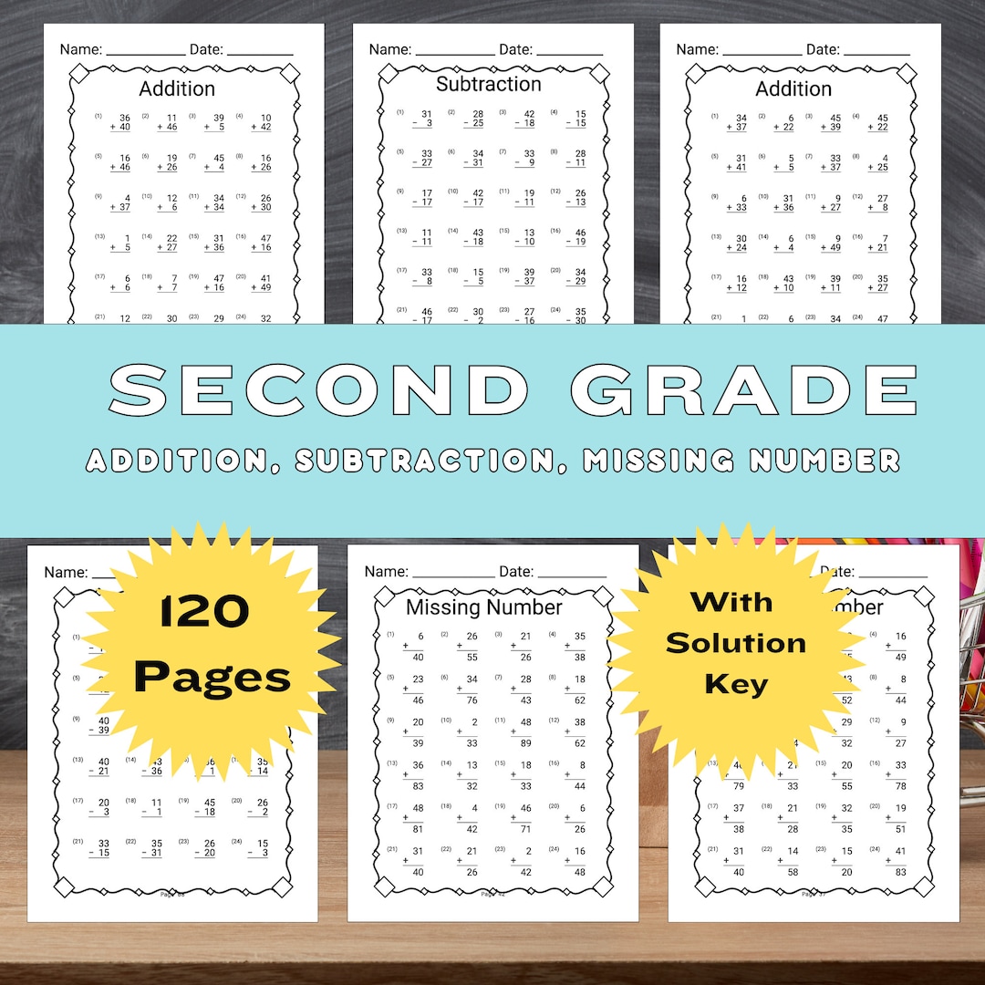 2nd Grade Math Worksheet Second Grade Math 2nd Grade Homeschool Math ...