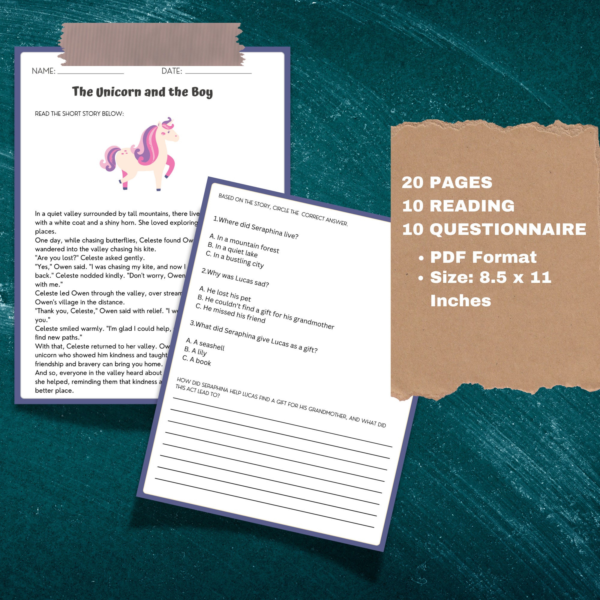 5th Grade Reading Comprehension Worksheet Printable Reading Passage ...