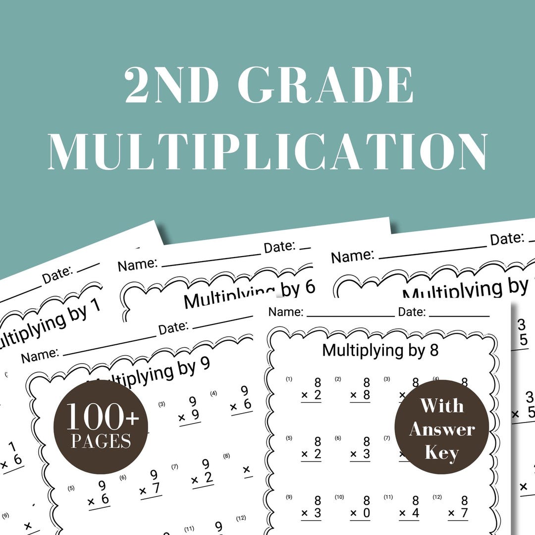 Multiplication Worksheet Practice Multiply Drill Multiplication Math ...