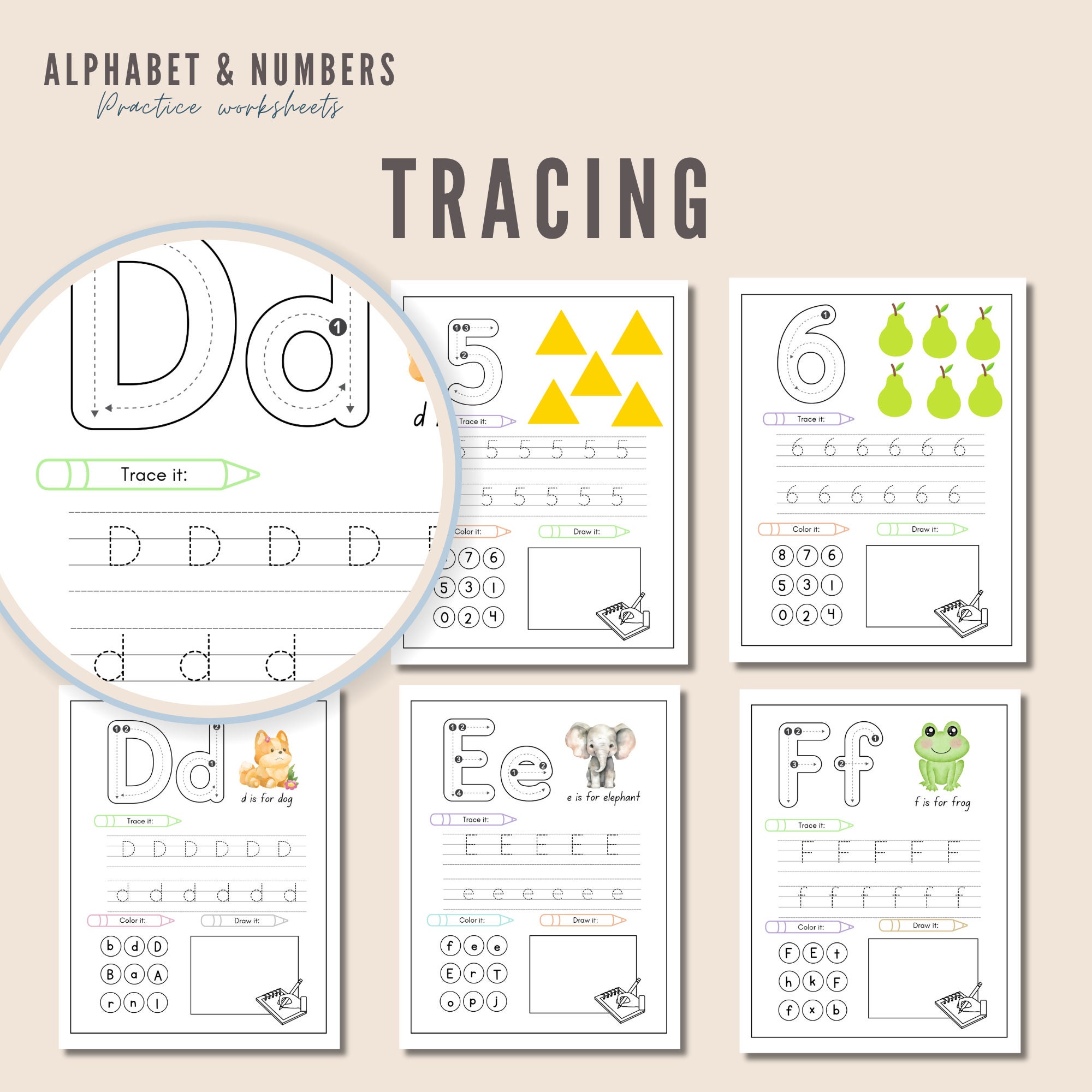 Alphabet Tracing Worksheet Printable Letter Tracing Worksheet Number ...