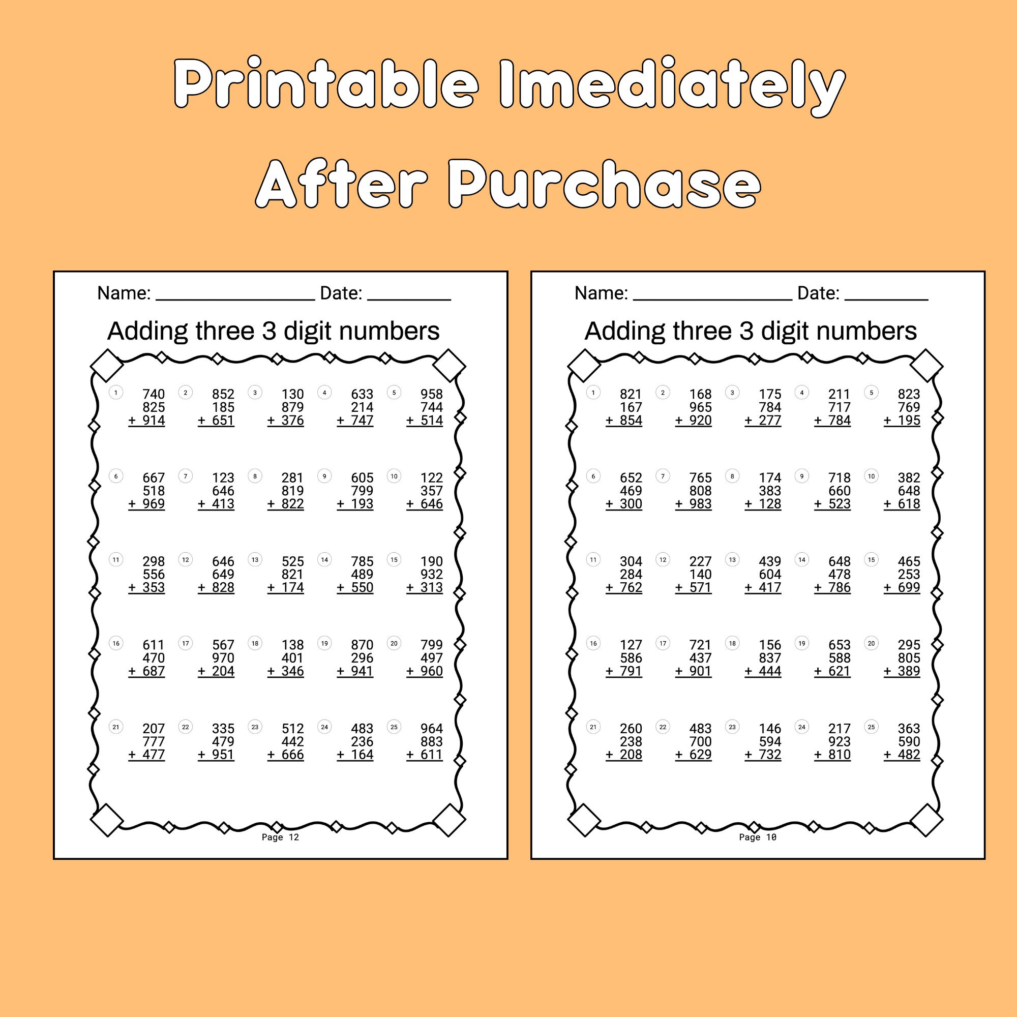 Grade 4 Addition Worksheet Math Fourth Grade Sheet Math Printable ...