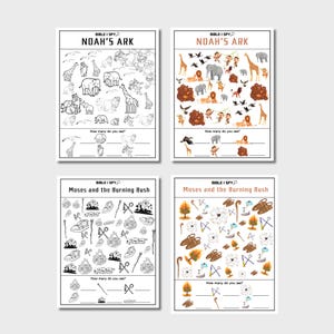 Printable I Spy Bible Activity Seek and Find Bible Printable Sunday ...