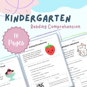 Kindergarten at Home Reading Worksheet Prek Early Reading Passage ...