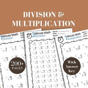 Multiplication Worksheet Printable Division Fact Drills Long Division ...