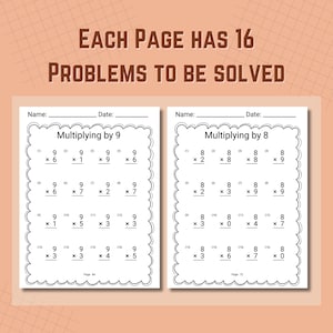 Multiplication Practice Worksheet Printable Bundle Multiply Worksheet ...