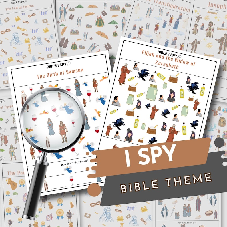 Bible I Spy Bible Activity Printable Game for Kid Bible Activity ...