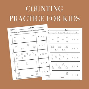 Count the Object Worksheet Pre-k Count Object Worksheet Number Counting ...