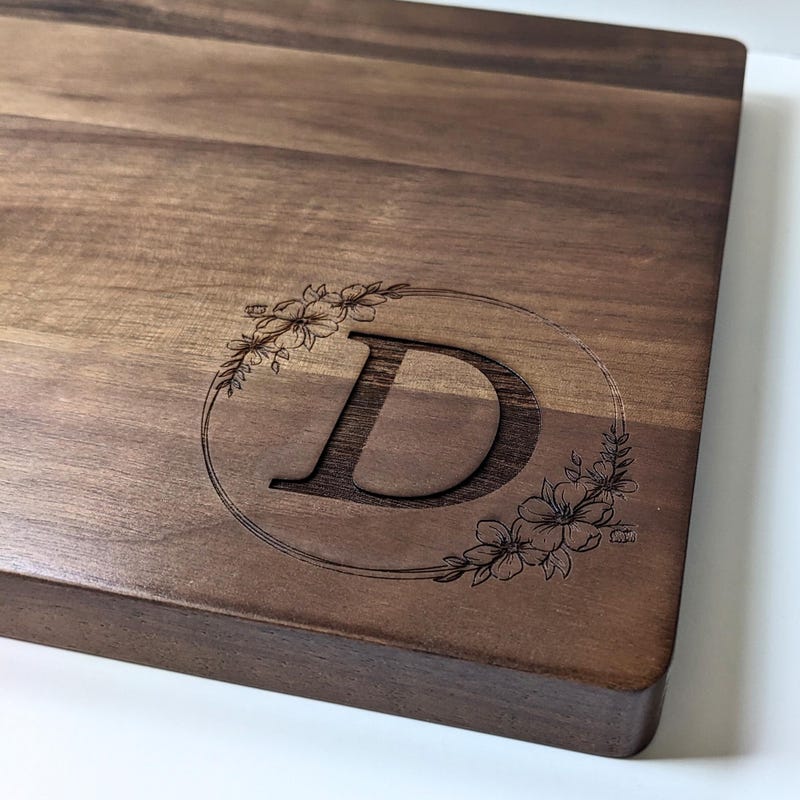 Monogram Cutting Board - Etsy