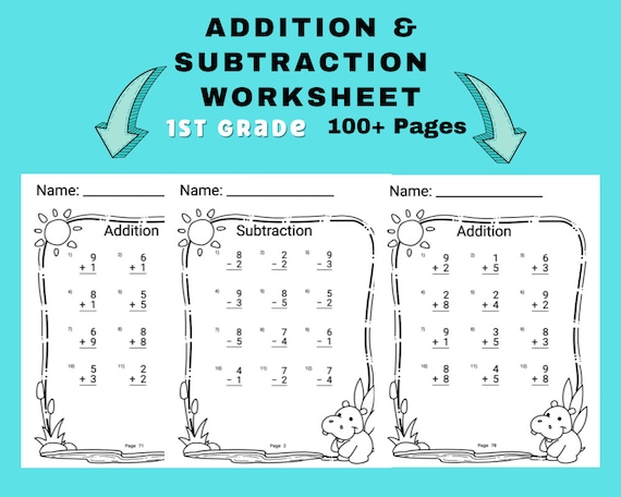 Subtraction Worksheets For Grade 1