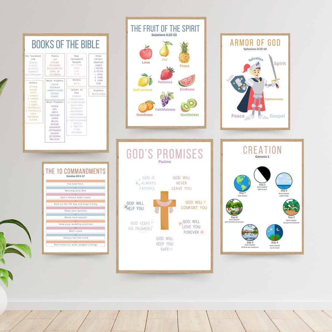 Sunday School Poster Armor of God Poster Printable Christian School ...
