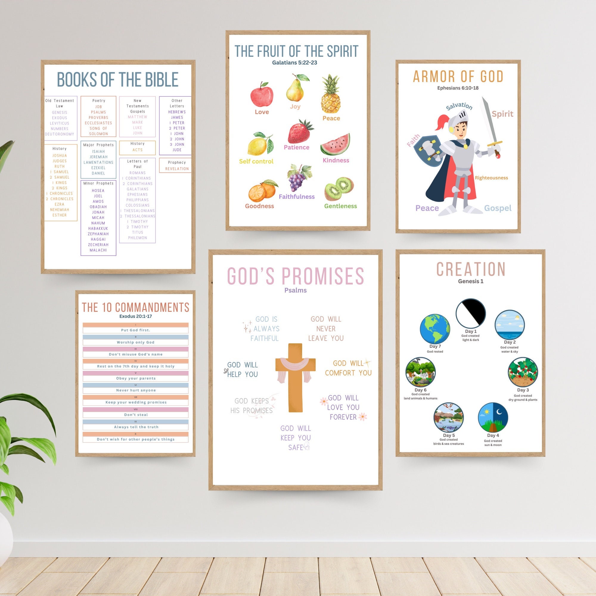 Sunday School Poster Armor of God Poster Printable Christian School ...