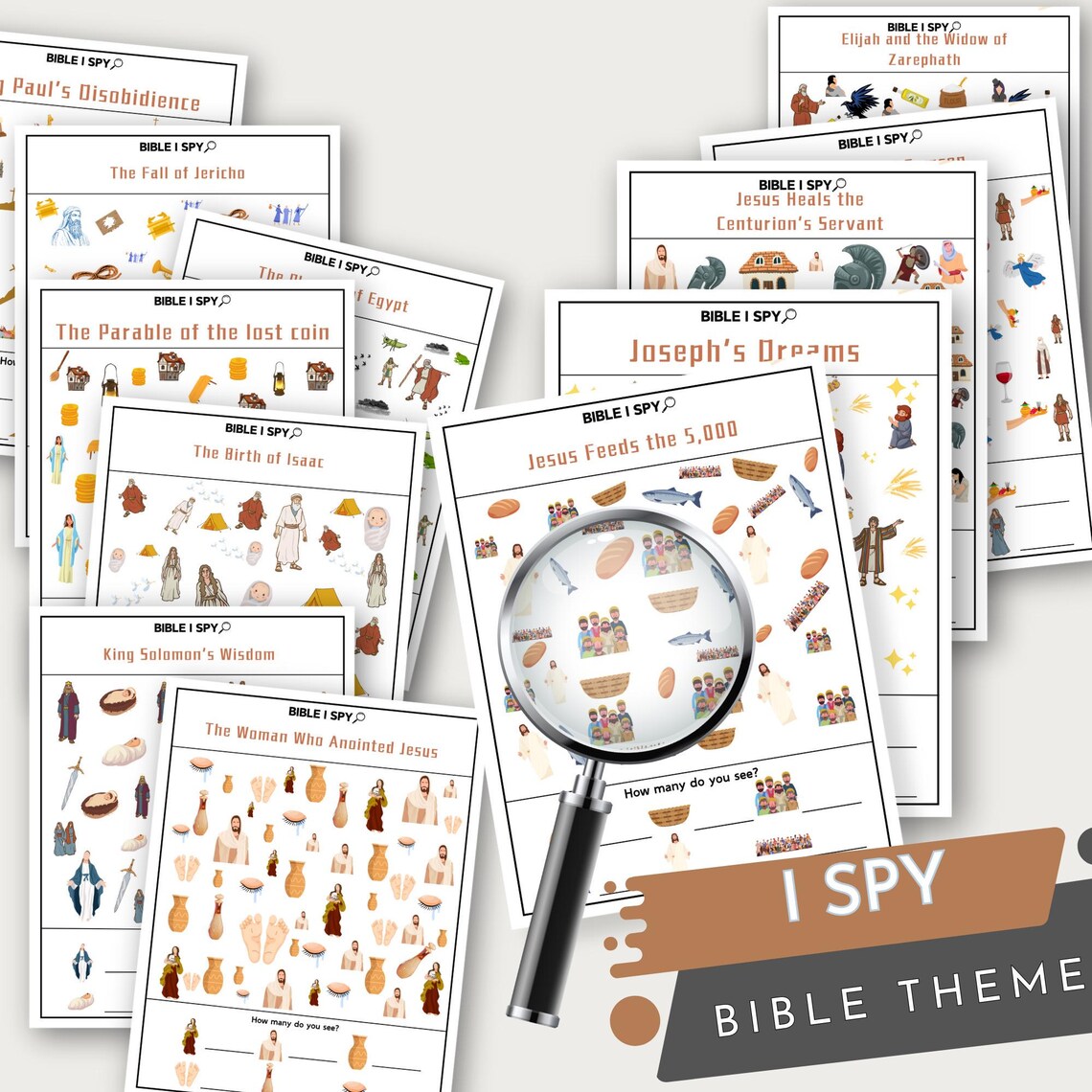 Bible I Spy Bible Activity Printable Game for Kid Bible Activity ...