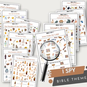 Bible I Spy Bible Activity Printable Game for Kid Bible Activity ...