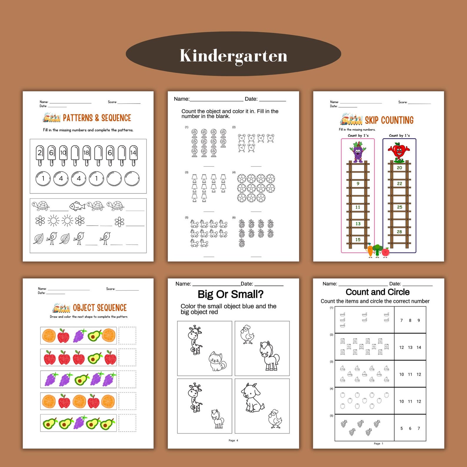 Printable Math Worksheet Bundle Math Activity Book Kid Multiplication ...