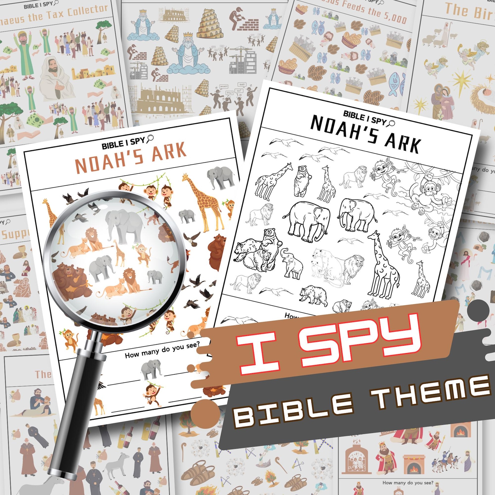 Bible I Spy Kid Bible School Kid Bible Story Printable New Testament I ...