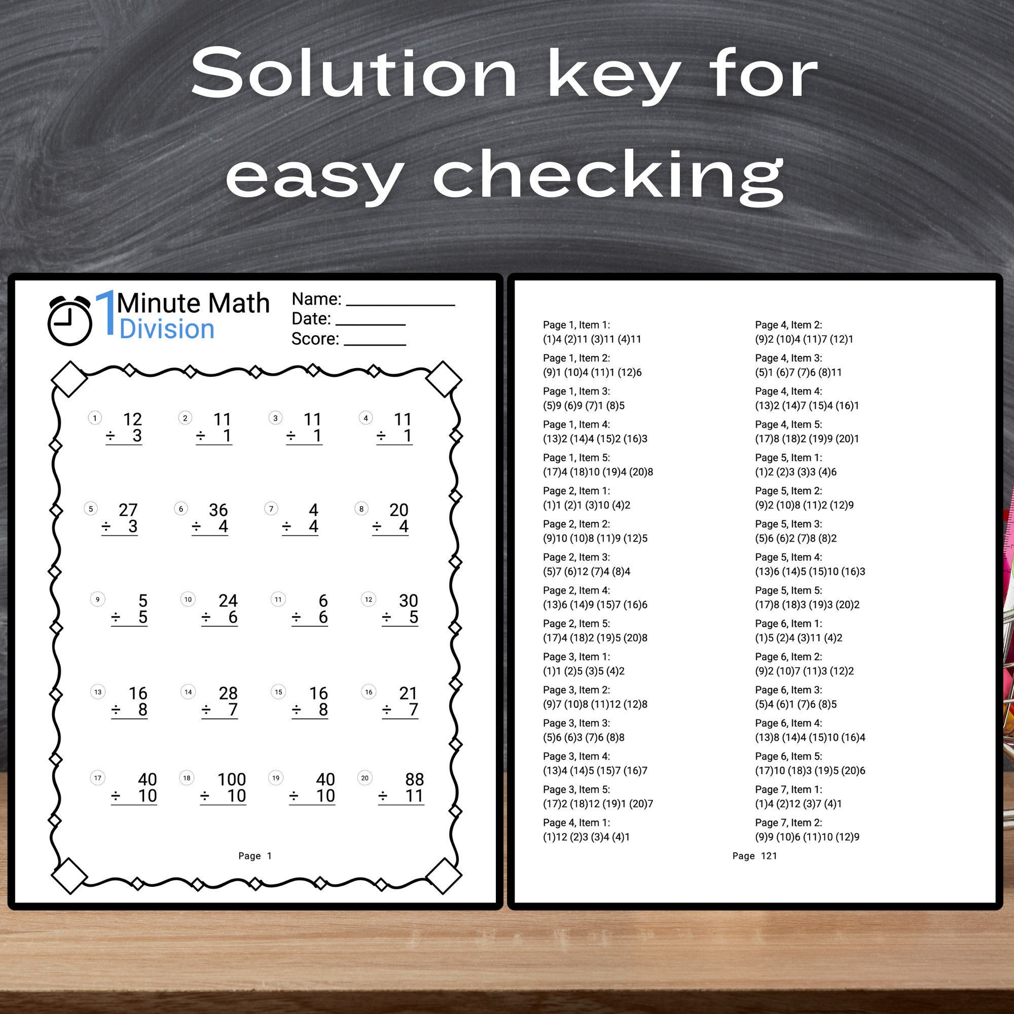 Multiplication Division Worksheet Math Drill Sheet Printable Division ...