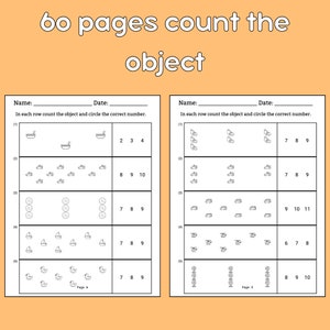 Count the Object Worksheet Pre-k Count Object Worksheet Number Counting ...