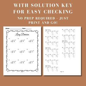 Long Division Worksheet 3rd Grade Math Place Value 5th Grade Division ...