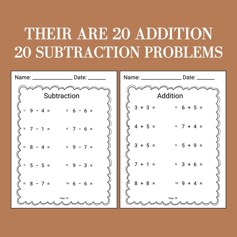 1st Grade Math Worksheet First Grade Math Printable Kindergarten Math ...