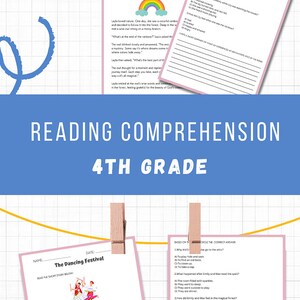 Fourth Grade Reading Printable Grade 4 Literacy Comprehension Worksheet ...