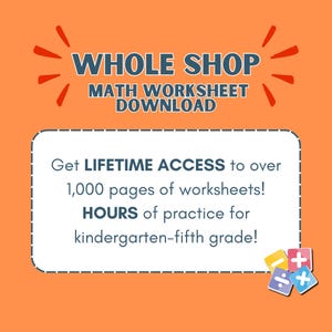 Printable Math Worksheet Bundle Math Activity Book Kid Multiplication ...