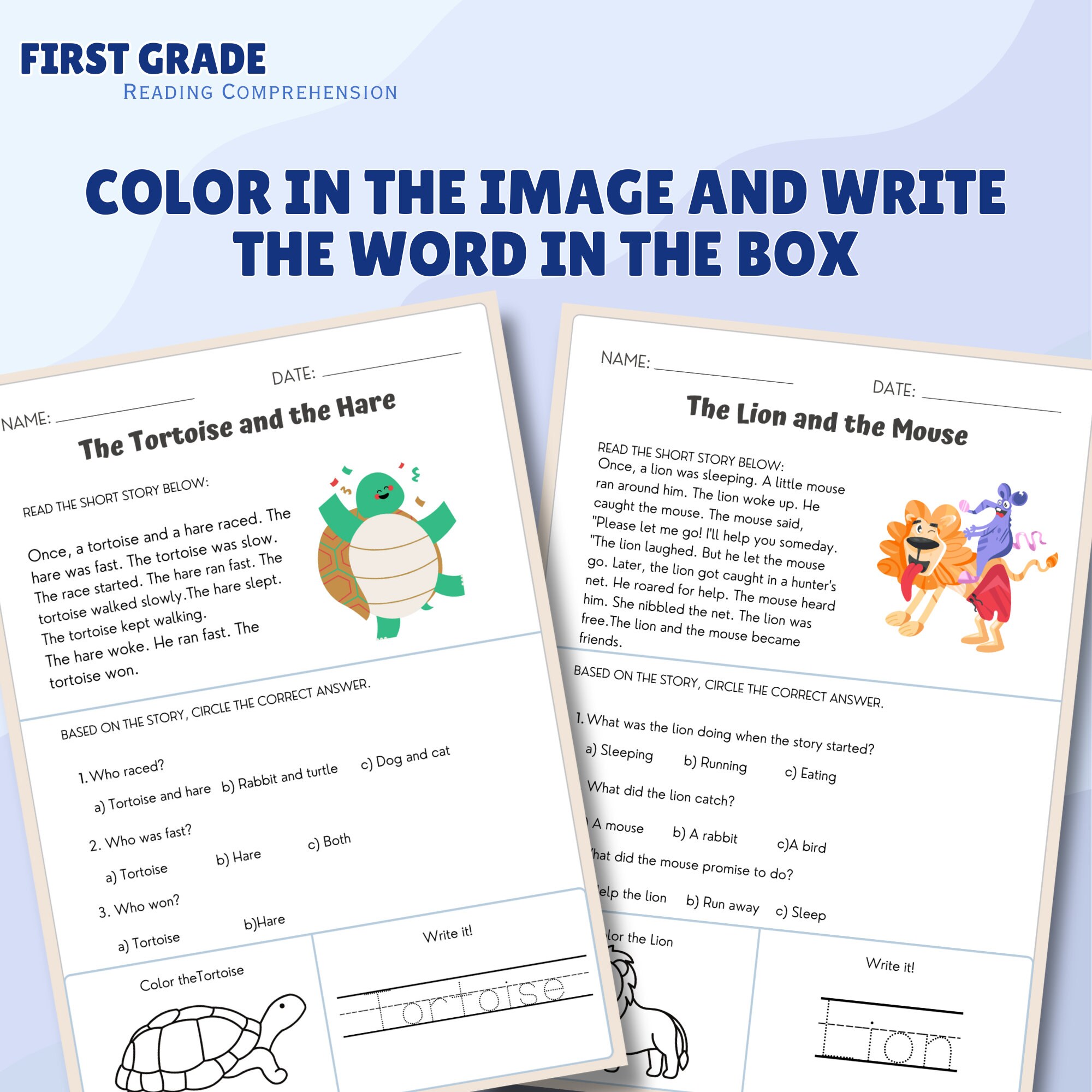 Reading Comprehension Passage Homeschool Lesson Plan Children Reading ...