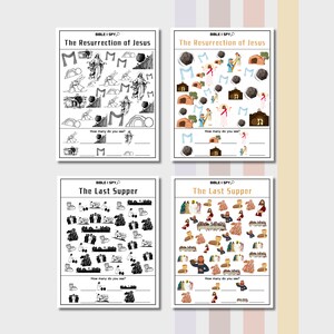 Bible I Spy Kid Bible School Kid Bible Story Printable New Testament I ...