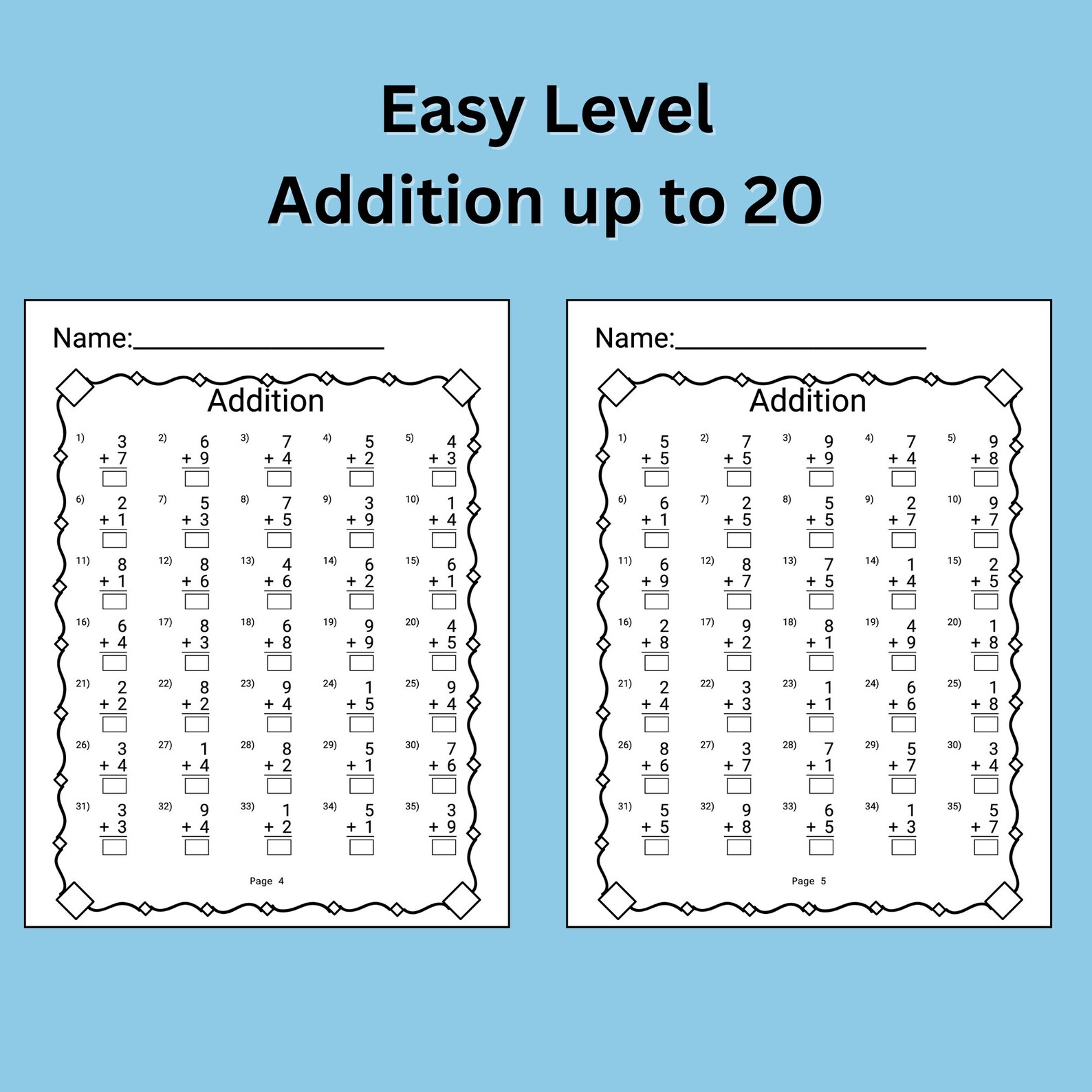 Second Grade Addition Worksheet Printable Homeschool Practice 3rd Grade ...