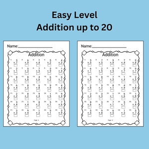 Second Grade Addition Worksheet Printable Homeschool Practice 3rd Grade ...