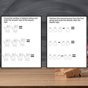 Kindergarten Math Printable Worksheet 40 Counting Addition and ...