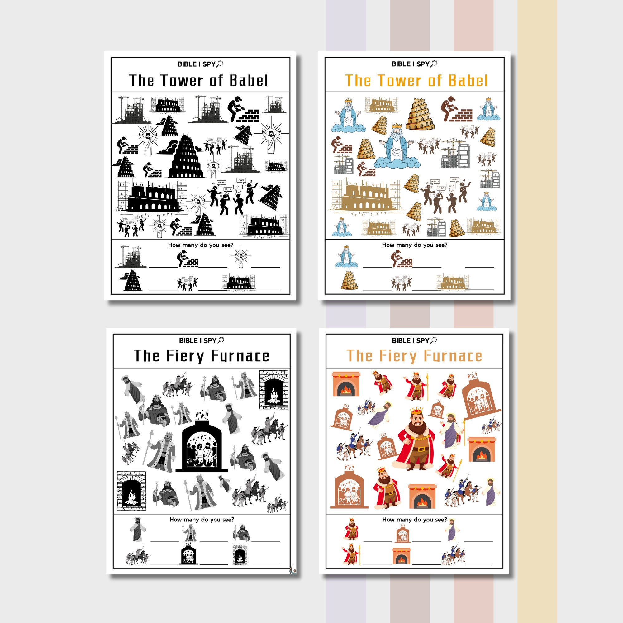 Bible I Spy Kid Bible School Kid Bible Story Printable New Testament I ...