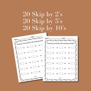 Skip Counting Worksheet Grade 1 Skip Counting 2 Printable Counting by 2 ...