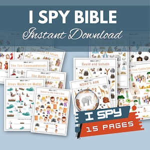 Bible I Spy Kid Bible School Kid Bible Story Printable New Testament I ...