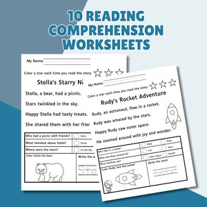 First Grade Reading Comprehension Worksheet Homeschool Printable 1st ...