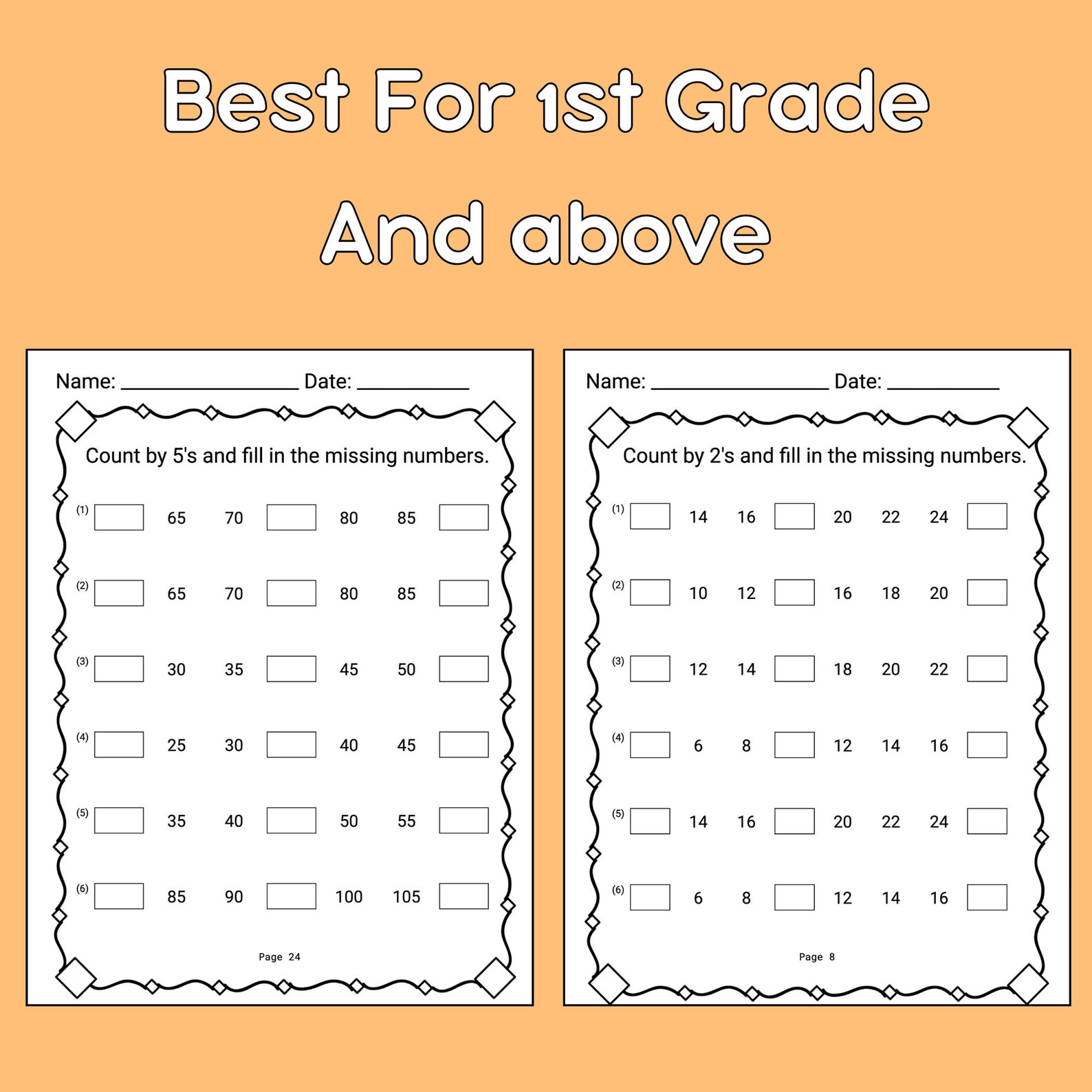 Skip Counting Worksheet Grade 1 Skip Counting 2 Printable Counting by 2 ...
