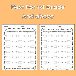Skip Counting Worksheet Grade 1 Skip Counting 2 Printable Counting by 2 ...
