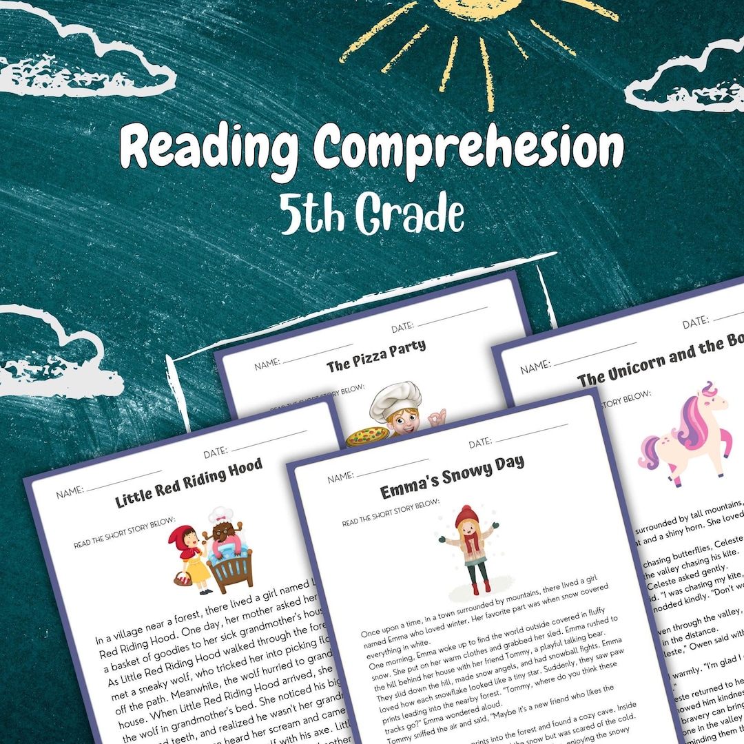 5th Grade Reading Comprehension Worksheet Printable Reading Passage ...