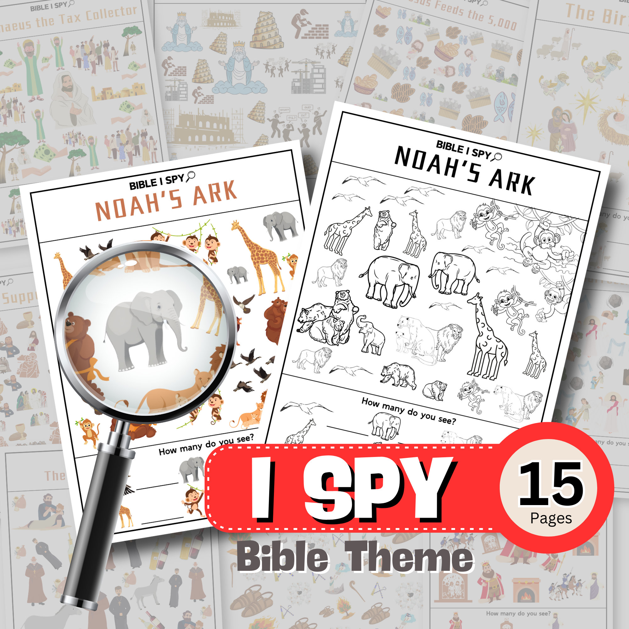 Bible I Spy Kid Bible School Kid Bible Story Printable New Testament I ...