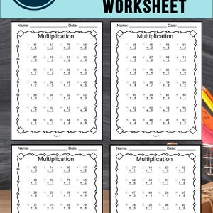 3rd Grade Math Multiplication Worksheet Chart Multiplication Table ...