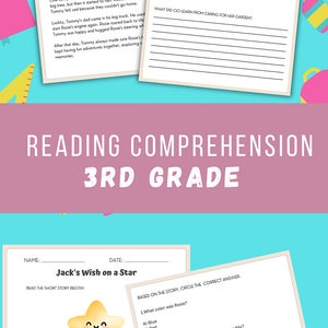 Third Grade Reading Comprehension Worksheet 3rd Grade Literacy ...