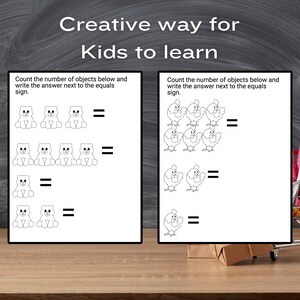 Kindergarten Math Printable Worksheet 40 Counting Addition and ...