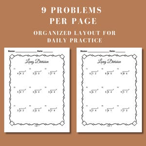 Long Division Worksheet 3rd Grade Math Place Value 5th Grade Division ...